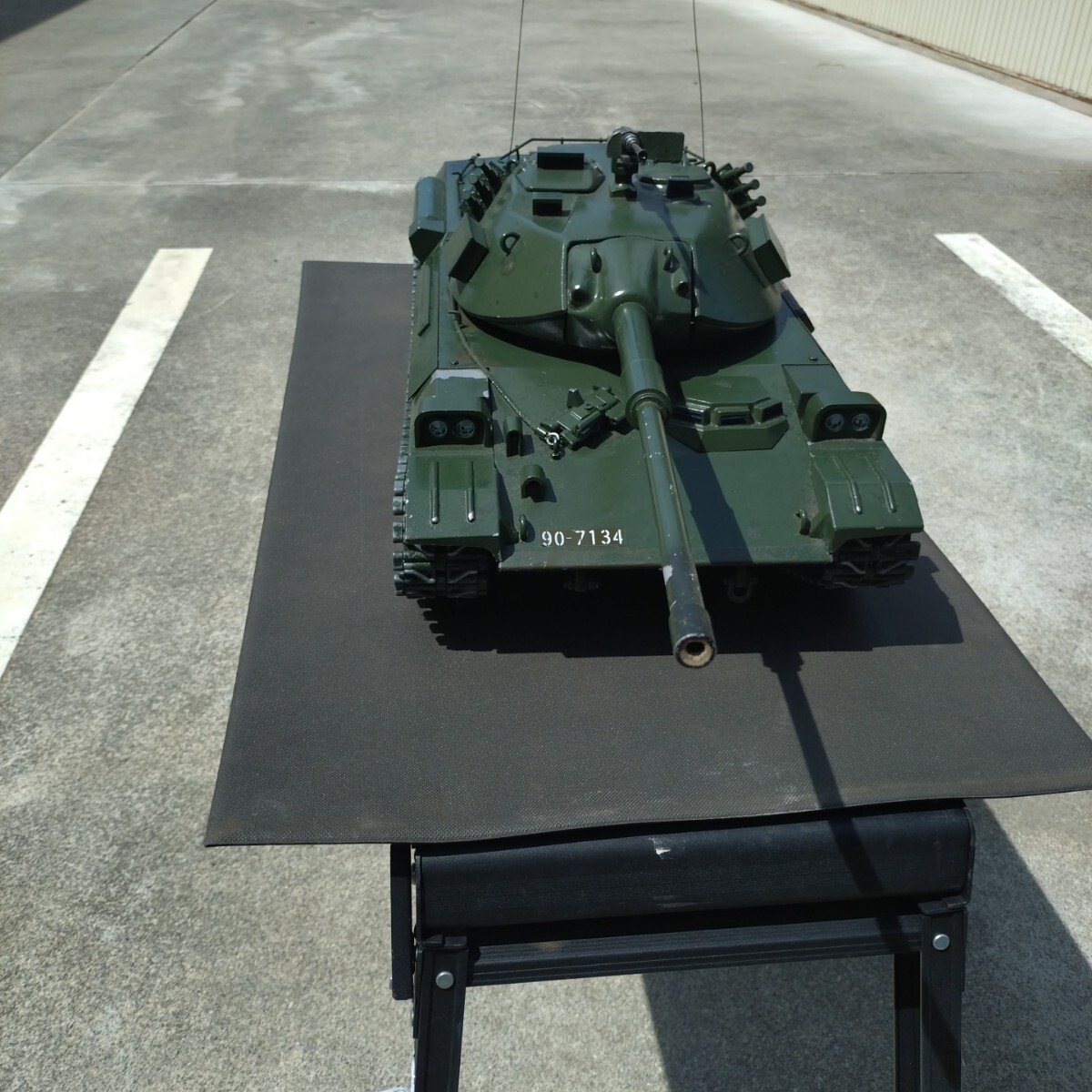 Yahoo!オークション - 超希少 三共 74式エンジン戦車 1/10 FS40 動作確...