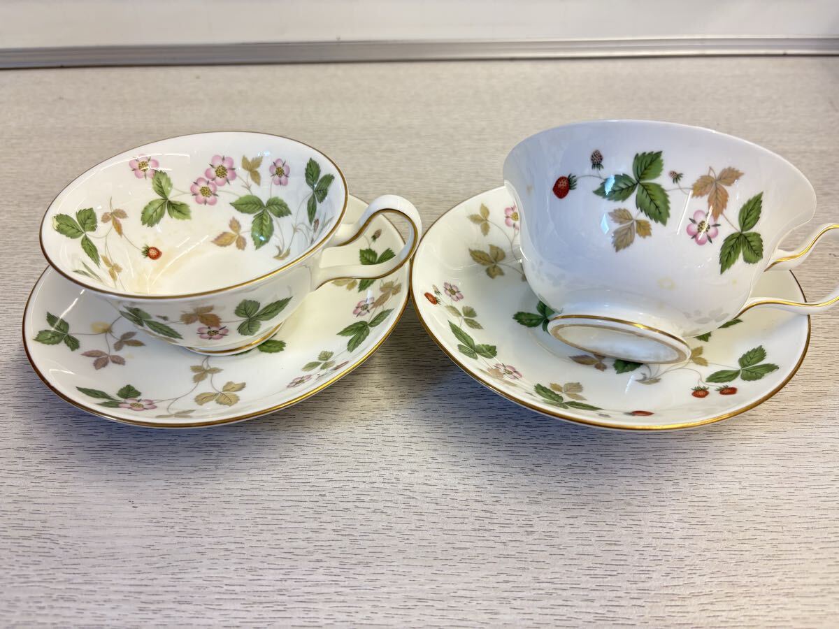 Yahoo!オークション - 新711-049 WEDGWOOD ワイルドストロベリー カッ...