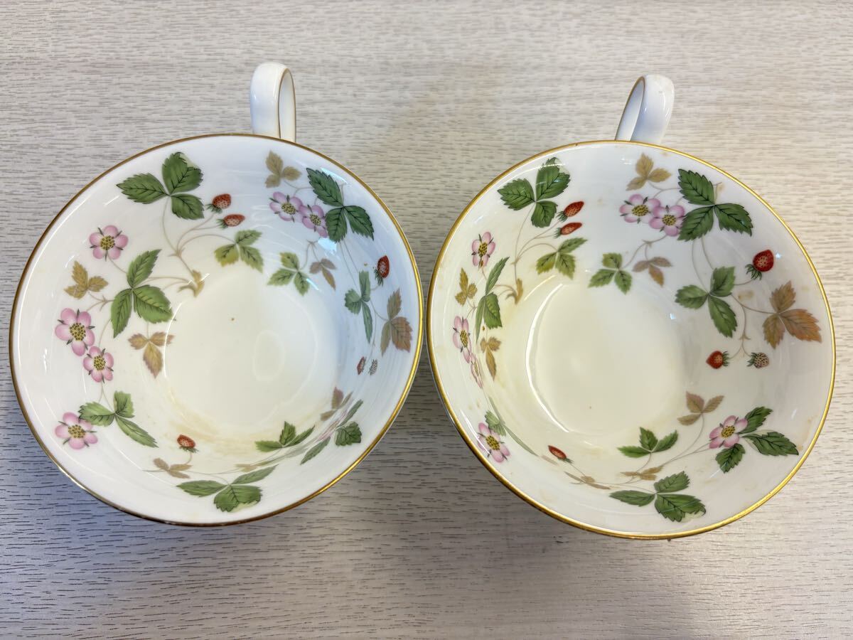 Yahoo!オークション - 新711-049 WEDGWOOD ワイルドストロベリー カッ...