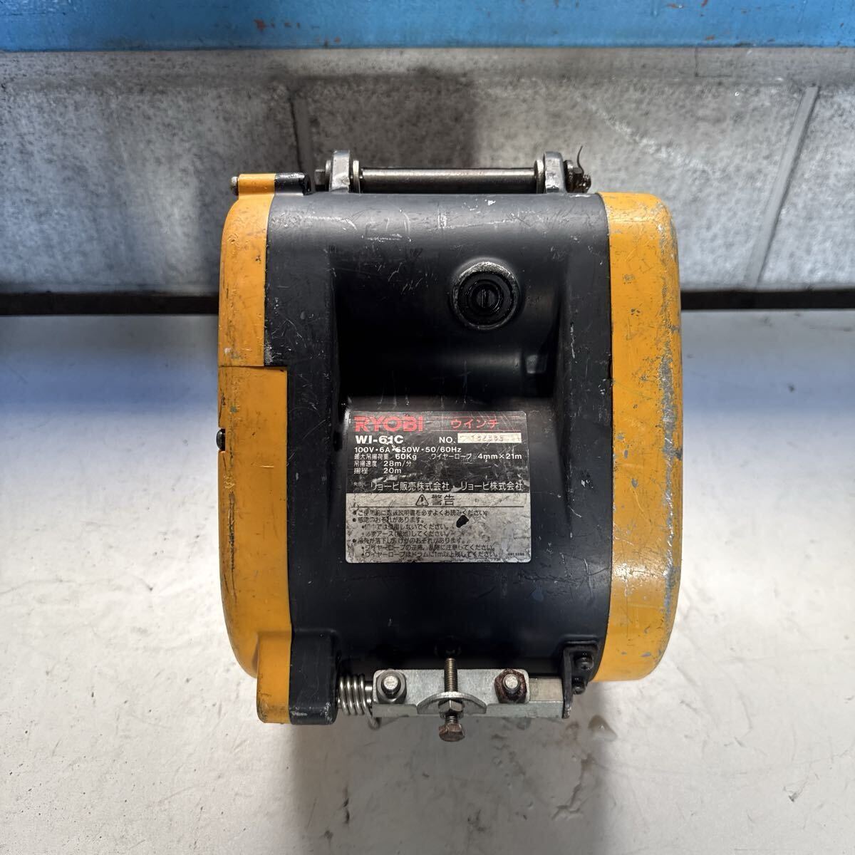 Yahoo!オークション - RYOBI リョービ小型ウインチ WI-61C最大吊揚荷重...