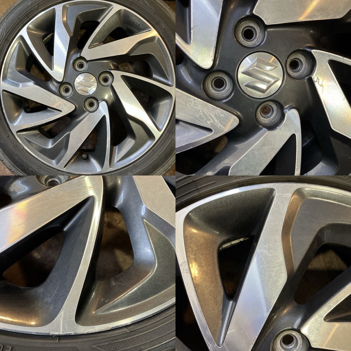 Yahoo!オークション - 165/55R15 4本／100-4H +45／DL EC202 8分 8分上...