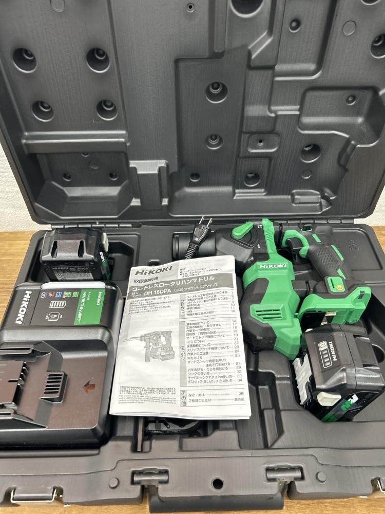 026 品 HiKOKI 18V18㎜コードレスハンマドリル DH18DPA 2XP(本体)｜売買されたオークション情報、yahooの商品情報をアーカイブ公開 - オークファン（aucfan.com）