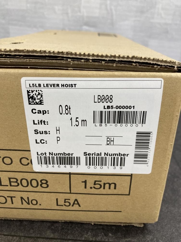 Yahoo!オークション - 003 未開封品 KITO レバーブロック LB008 0.8t