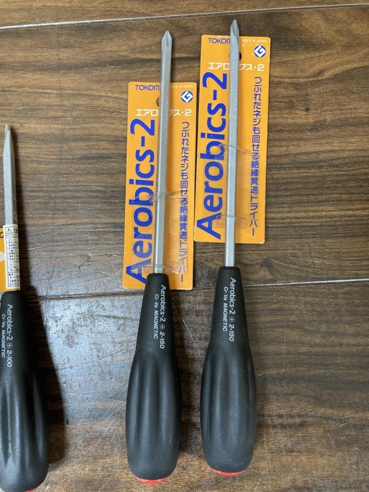 【樂淘letao】日本代購代標第一品牌－006 未使用品 TOKOMA プラスドライバー 5本セット ZAP-2150×2本/ZAP-2100×3本 ※個包装せずまとめて発送