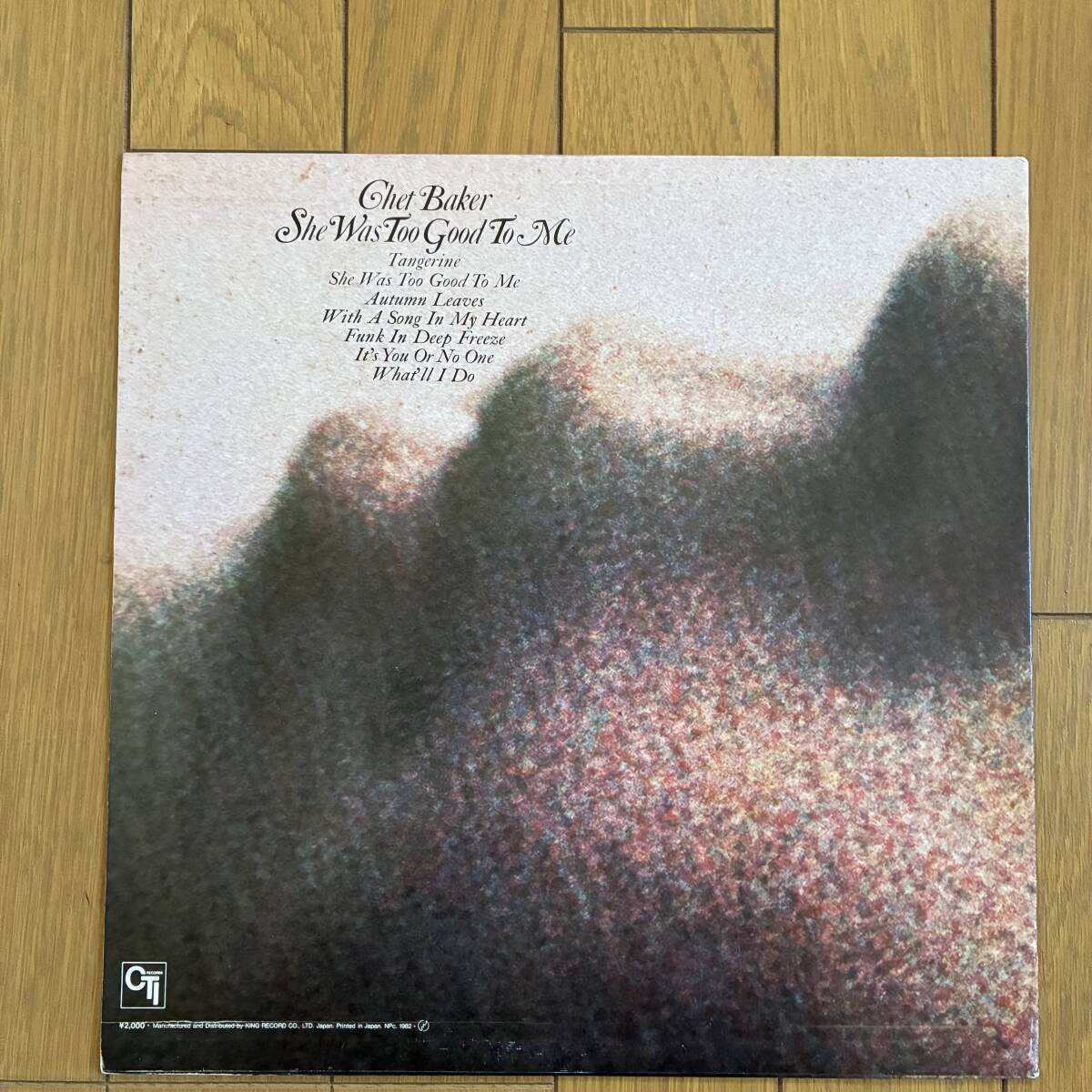 Yahoo!オークション - 【美品】She Was Too Good To Me/Chet Baker(CTI...