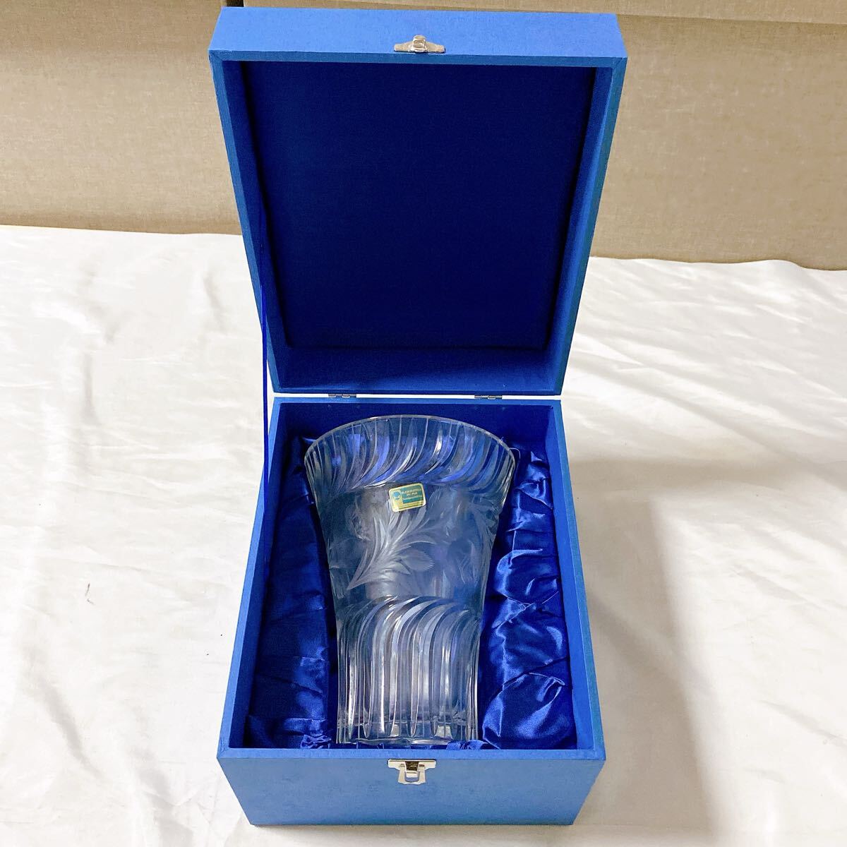 Yahoo!オークション - LAUSITZER GLAS 花瓶 フラワーベース 花器 クリ...