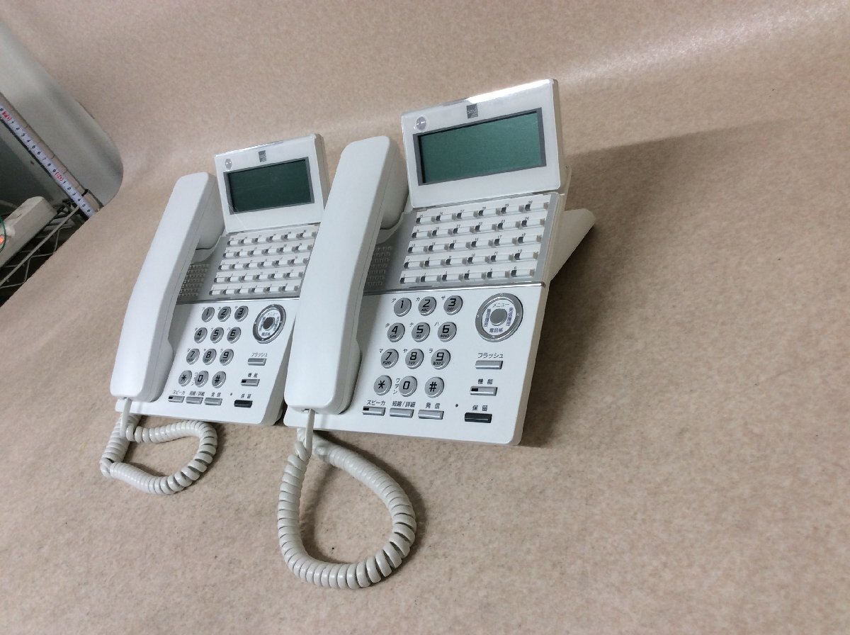 Yahoo!オークション - 美品 SAXA サクサ 電話機 TD820(W) 白 2台セット...