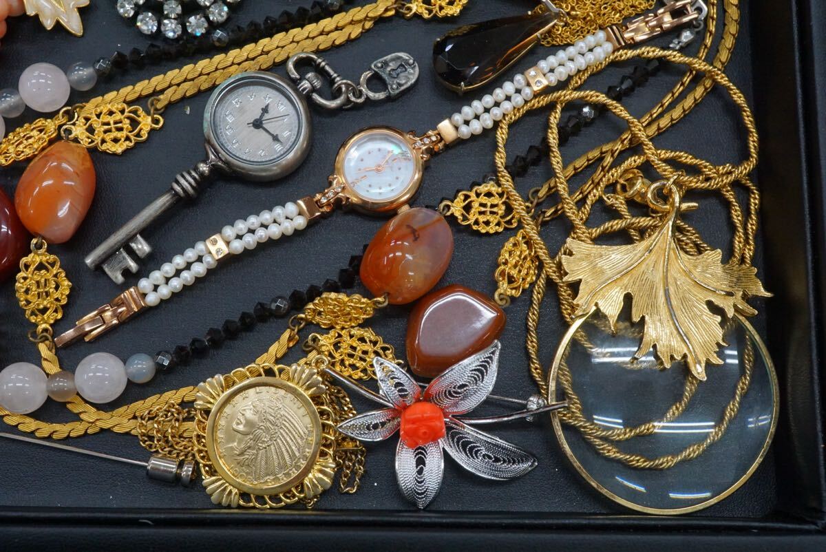 Yahoo!オークション - C896 ジャンク含む 本真珠 本珊瑚など ネックレ...