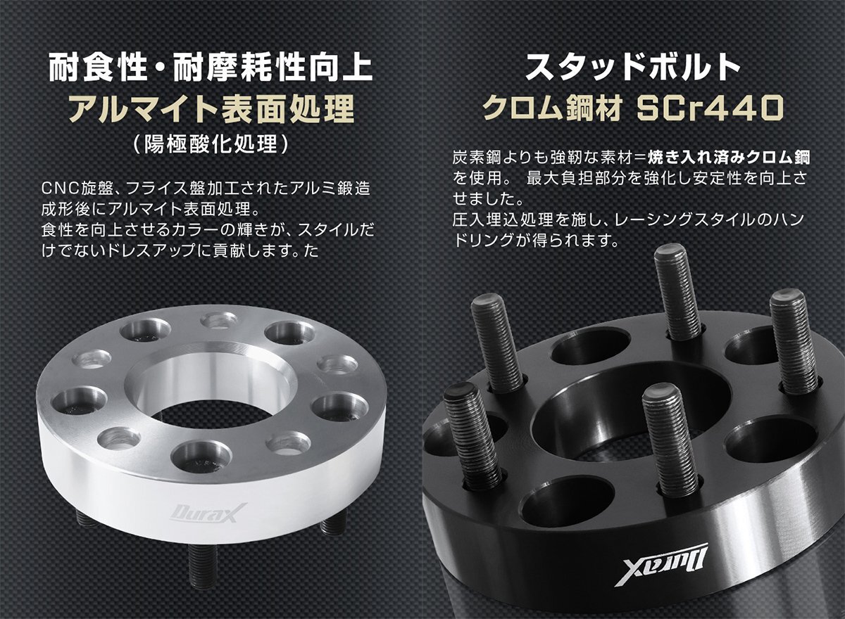 Yahoo!オークション - Durax正規品 ワイドトレッドスペーサー 2枚セッ...