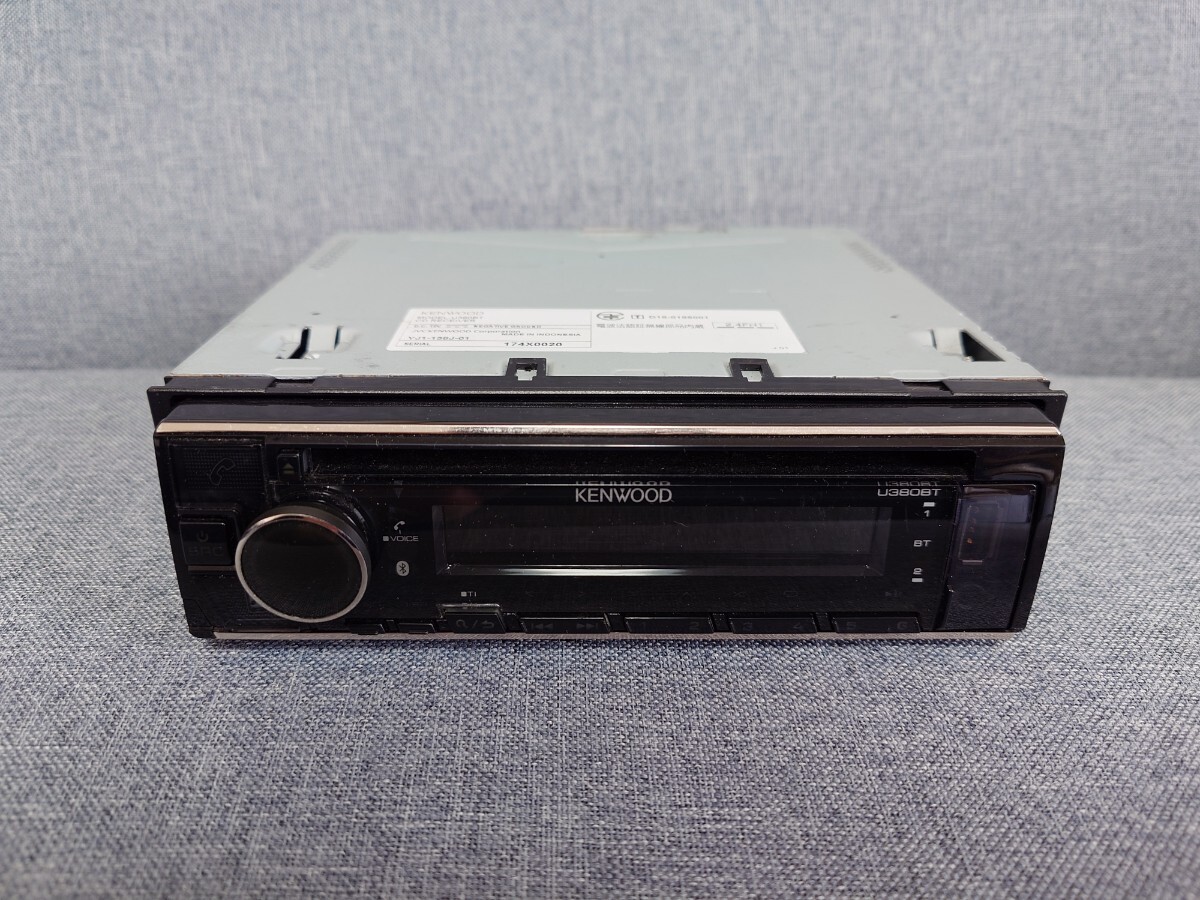 Yahoo!オークション - 動作確認済 付属品完備 KENWOOD U380BT 1DINカー...
