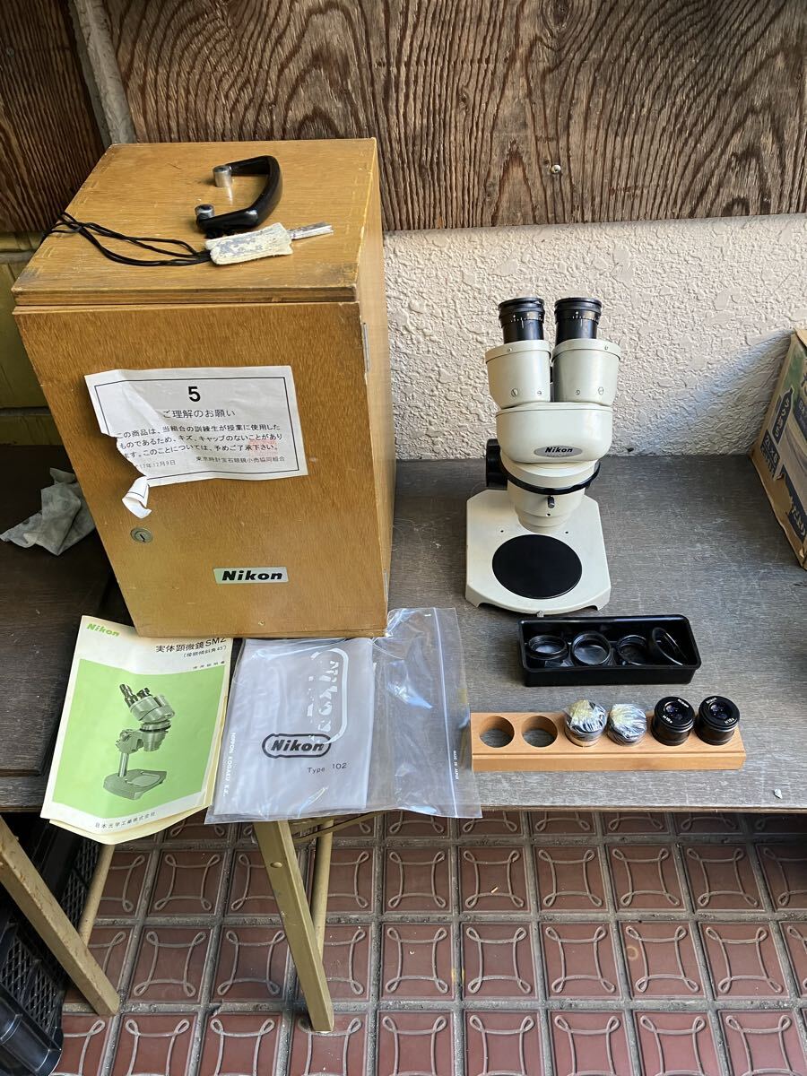 Yahoo!オークション - レトロ Nikon ニコン 双眼顕微鏡 10倍 15倍