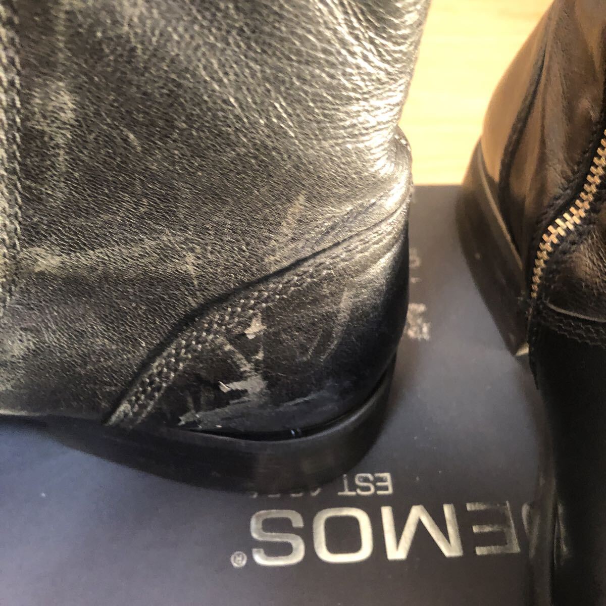 Yahoo!オークション - BOEMOS ボエモス /イタリア製本革 ブーツ/42