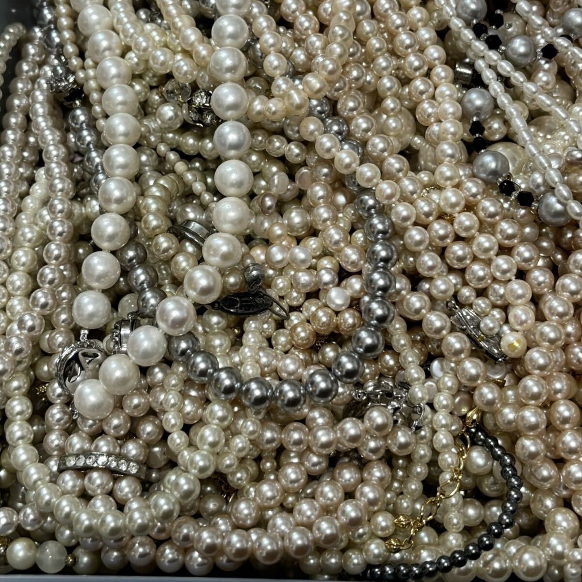 Yahoo!オークション - 1円スタート パール まとめ 3.1kg イミテーショ...