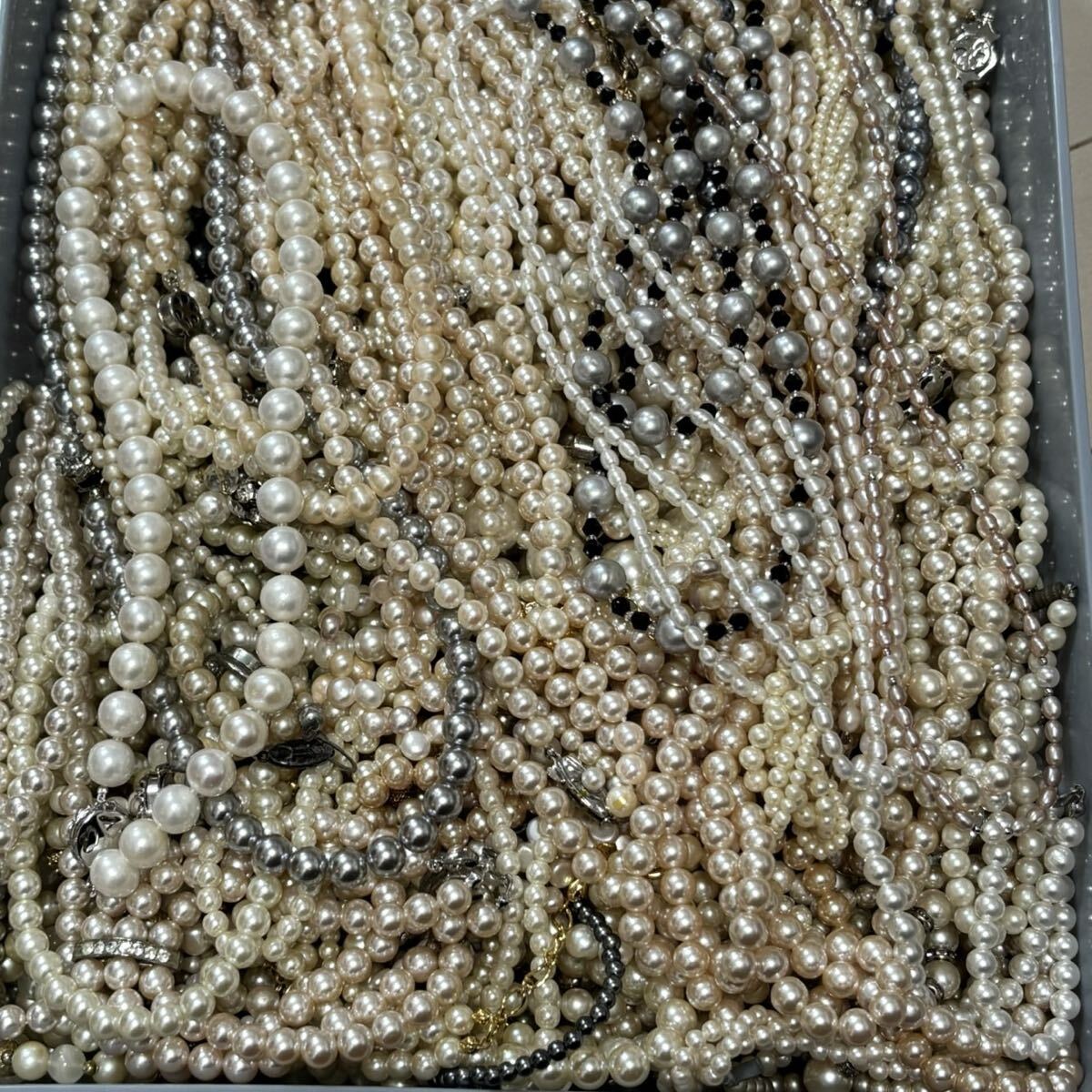 Yahoo!オークション - 1円スタート パール まとめ 3.1kg イミテーショ...