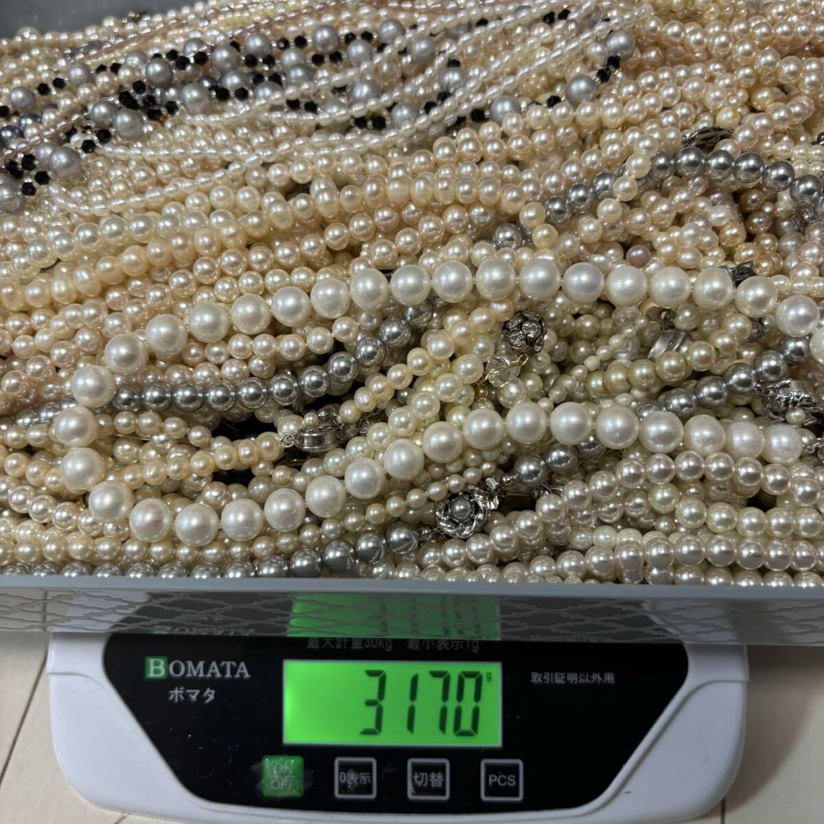 Yahoo!オークション - 1円スタート パール まとめ 3.1kg イミテーショ...