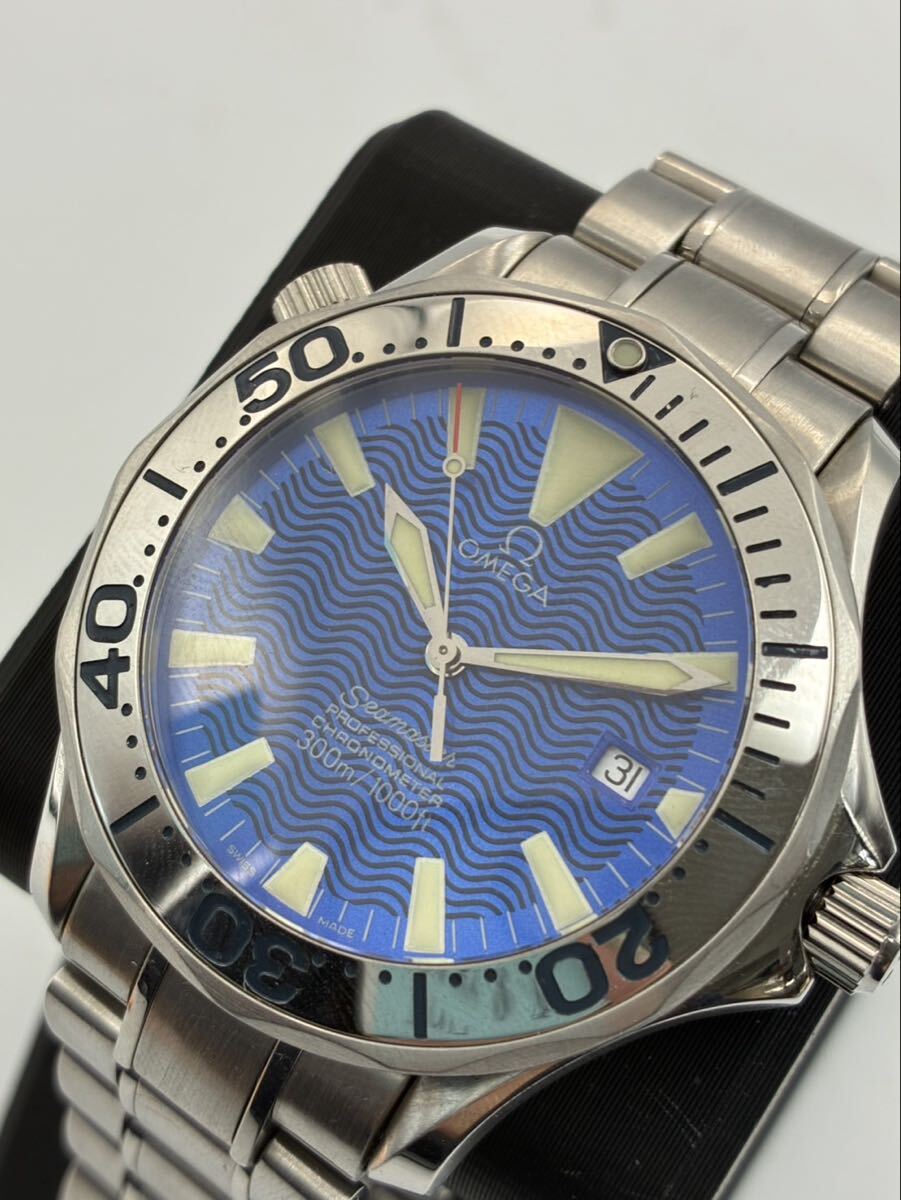 【樂淘letao】日本代購代標第一品牌－1円スタート OMEGA オメガ シーマスター プロフェッショナル クォーツ デイト 腕時計 メンズ ブルー文字盤 可動品 TK1119あ