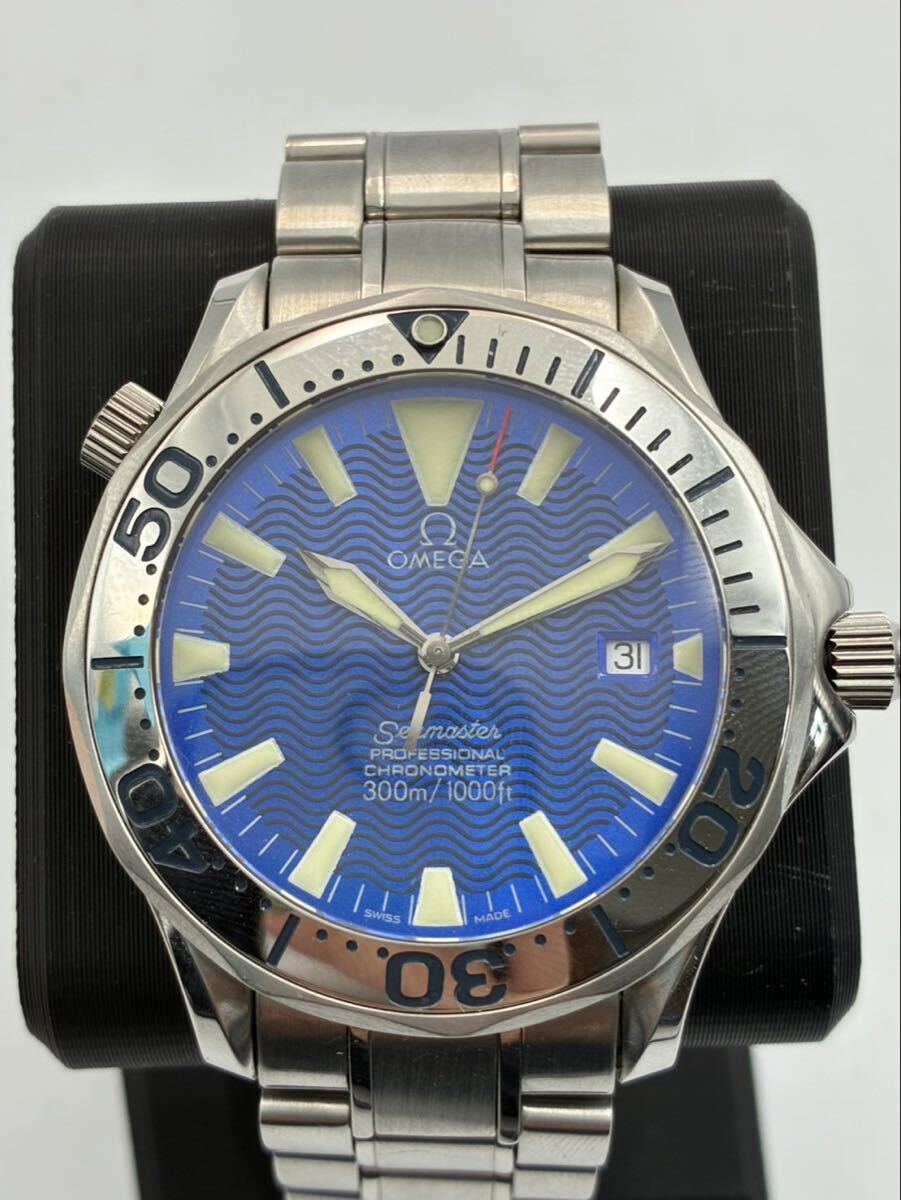 【樂淘letao】日本代購代標第一品牌－1円スタート OMEGA オメガ シーマスター プロフェッショナル クォーツ デイト 腕時計 メンズ ブルー文字盤 可動品 TK1119あ