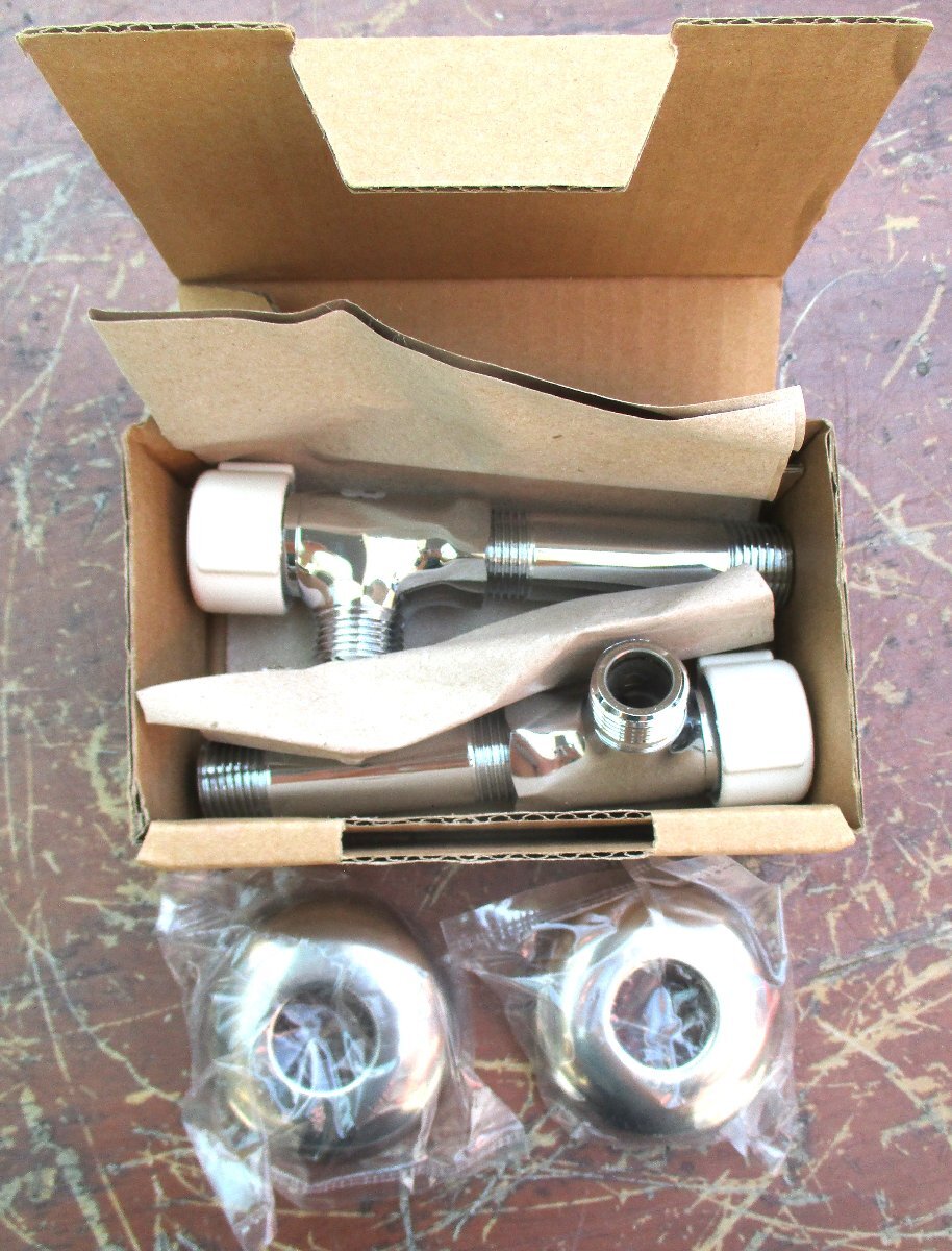 Yahoo!オークション - KVK K1000P2 アングル形止水栓 (銅パイプ・ナッ...