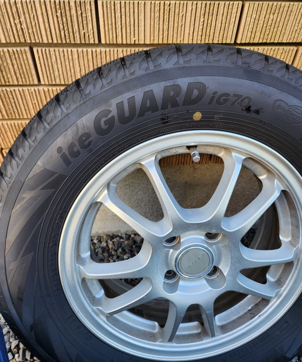 Yahoo!オークション - スタッドレスタイヤ ホイールセット 195/65 15 ...