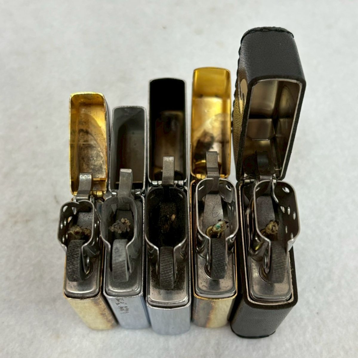 Yahoo!オークション - K418 ZIPPO ジッポー 5点セット/トライバル 革巻...