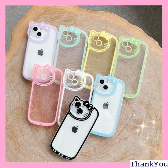 Yahoo!オークション - iphone15 ケース 韓国 透明 可愛い 猫耳 ハ カバ...