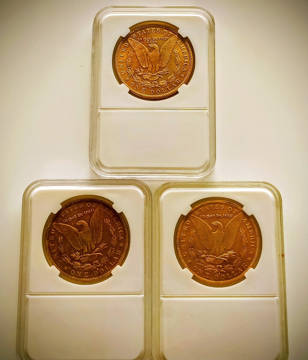 Yahoo!オークション - 3枚セット1902年 1903年 1904年 モルガンダラー ...