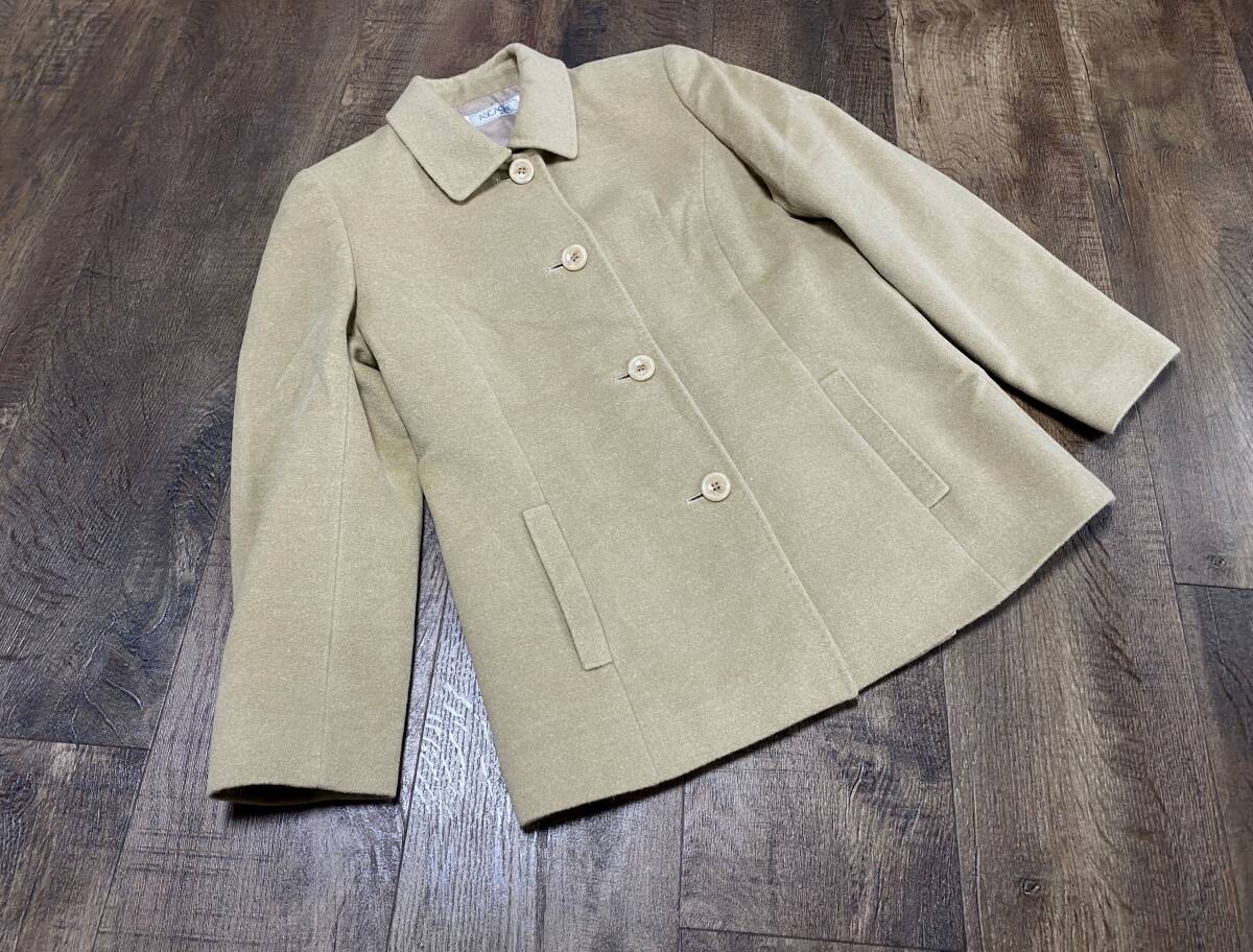 Yahoo!オークション - 福祉バザー ASCAGNE アンゴラコート9AR/キャメ...