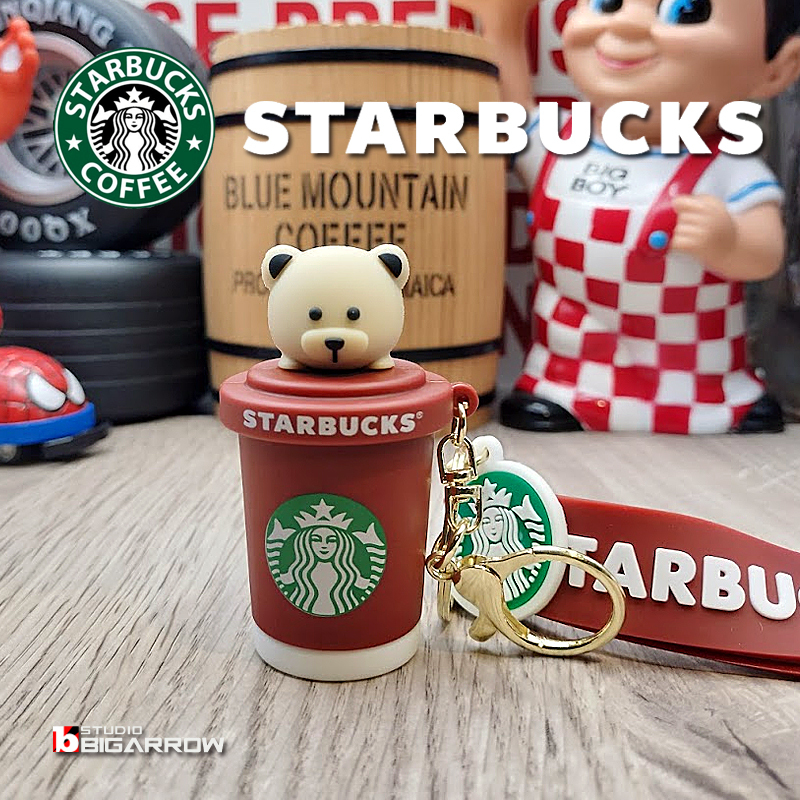 Yahoo!オークション - STARBUCKS スターバックス ストラップ付キーホル...