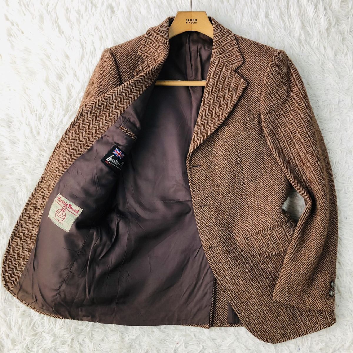 Yahoo!オークション - 【極上素材/肉厚】Harris Tweed ハリスツイード ...