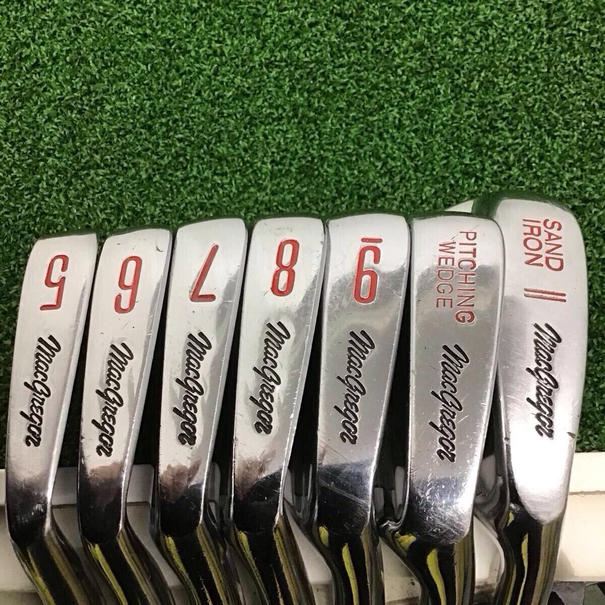 【樂淘letao】日本代購代標第一品牌－☆ MacGregor マグレガー TOURNEY CUSTOM THE 985 ダイナミックスチール ＃5〜9 PW SW 7本セット