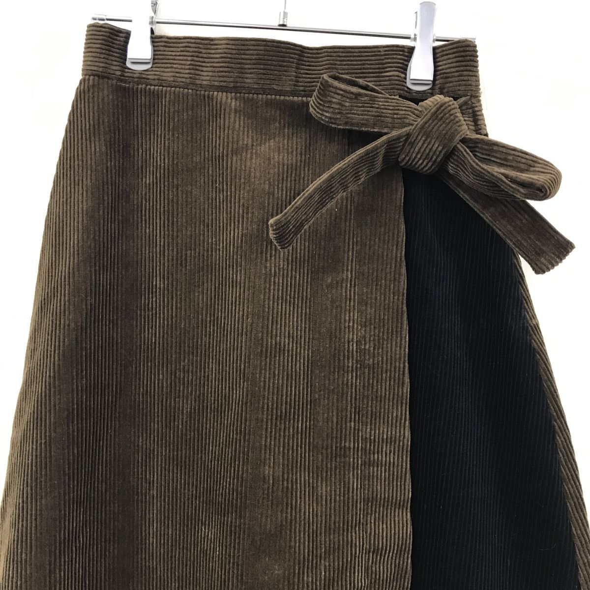 Yahoo!オークション - 2N2070-W ZARA ザラ ロングスカート 巻きスカー...