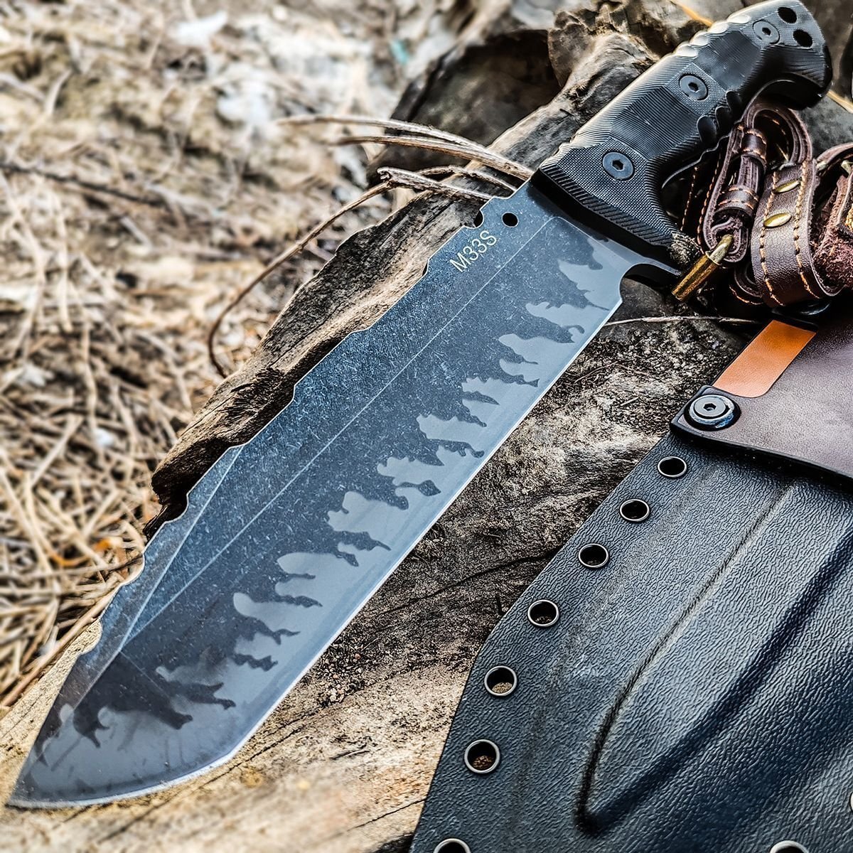 Yahoo!オークション - アウトドアナイフ サバイバルナイフ 手鉈 7cr鋼 ...