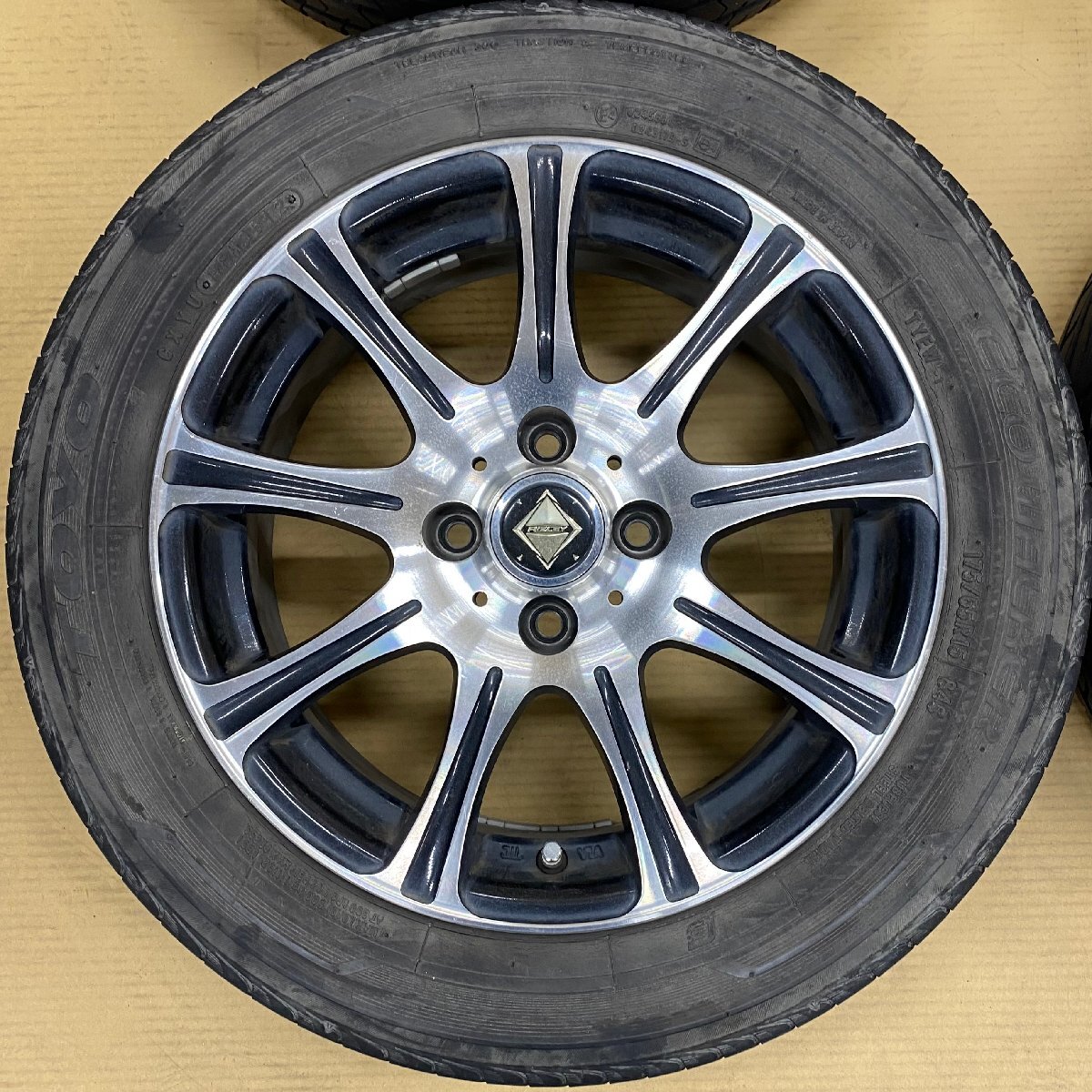 Yahoo!オークション - 4穴 PCD100 15インチ 6.0J ＋45 ライツレー 175/...