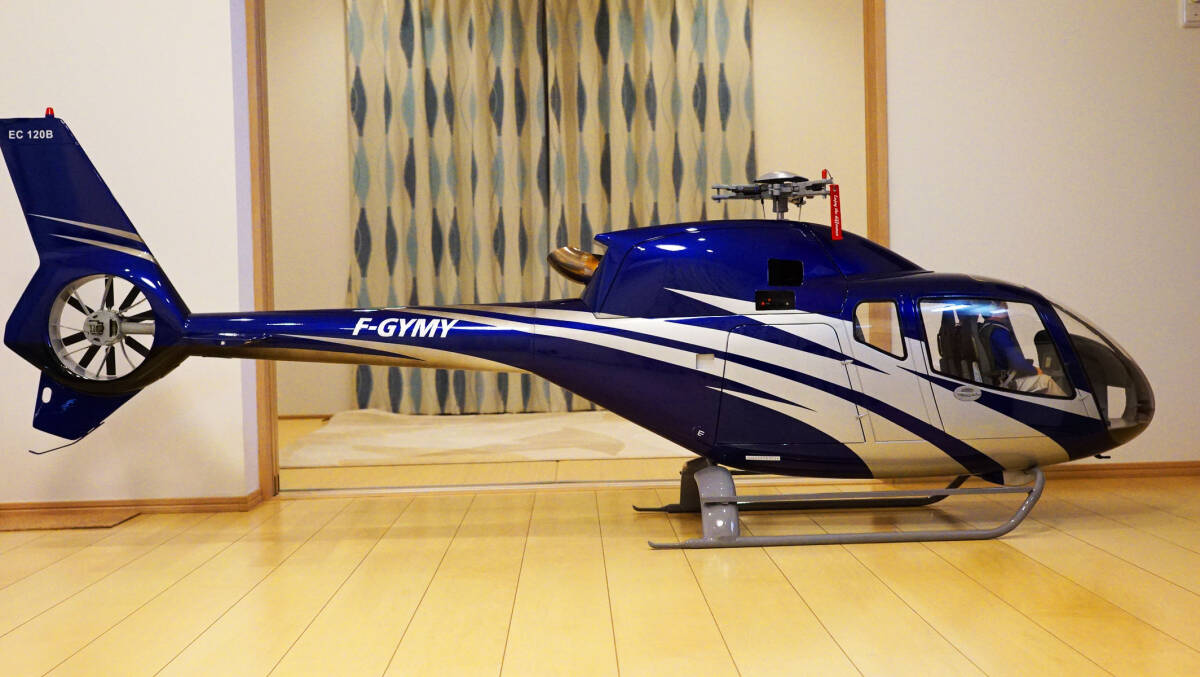 Yahoo!オークション - ジェットヘリEC120 完成機 2.3m ドイツ製 ウレタ...
