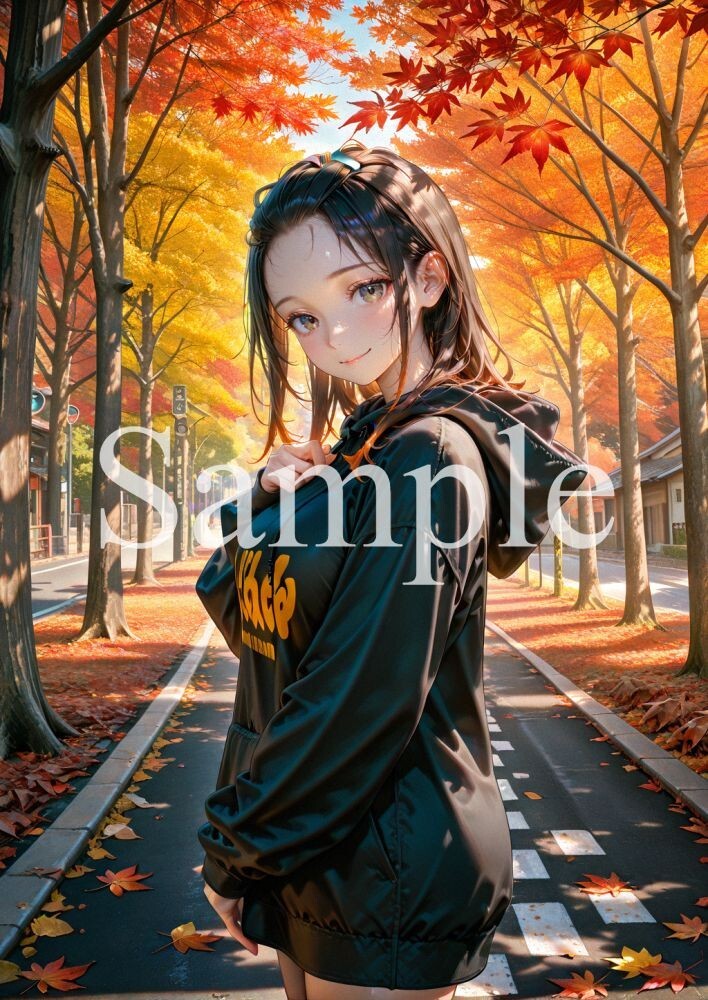 Yahoo!オークション - ガールズスナップ 紅葉 秋 美乳 グラビア ギャ...