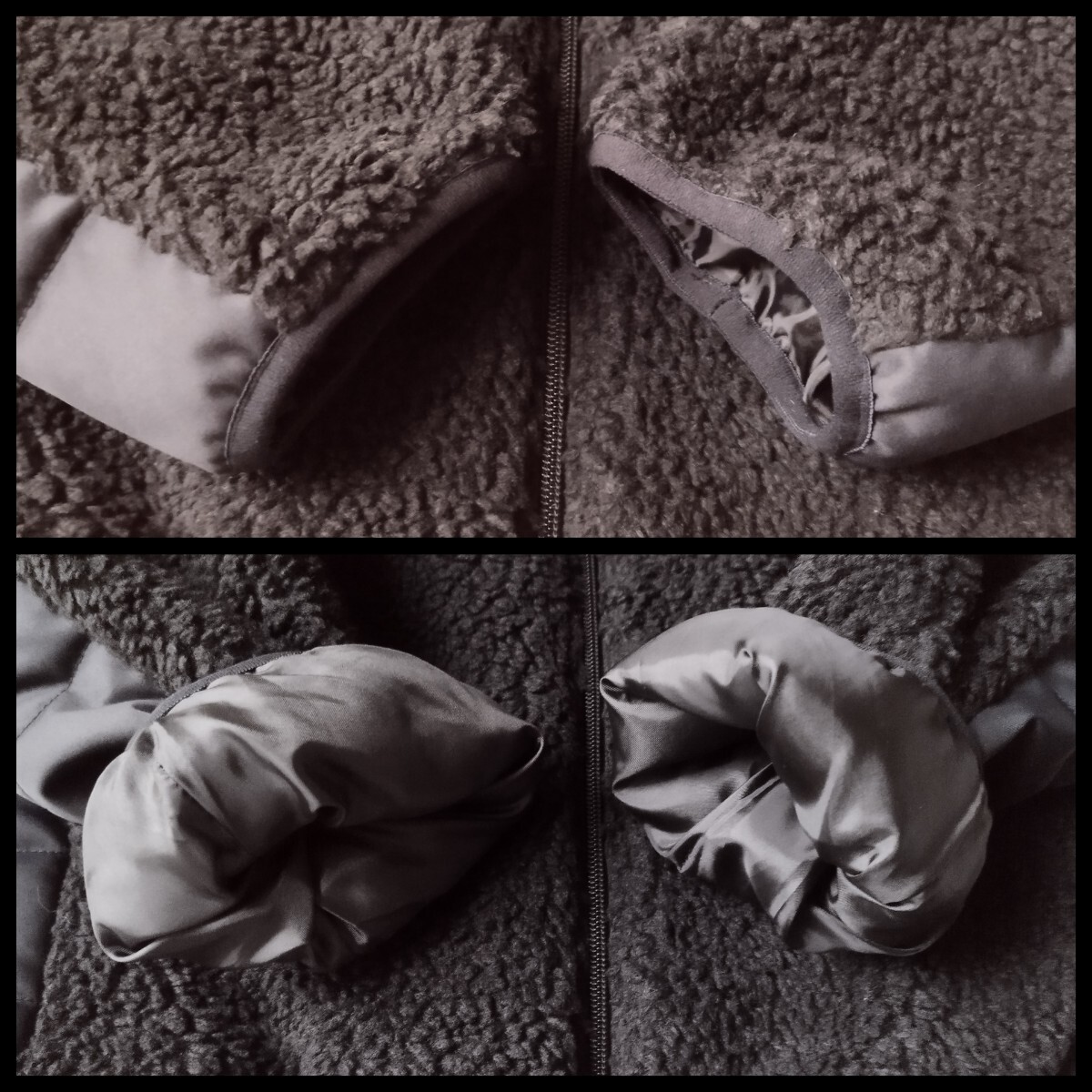 【樂淘letao】日本代購代標第一品牌－【美品 希少XL】 ジャックバニー ボア ダブルジップ ジャケット 中綿 切替 ロゴ ワッペン 黒 6 Jack Bunny パーリーゲイツ ゴルフウェア