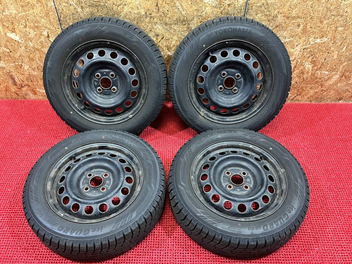 Yahoo!オークション - YOKOHAMA ice GUARD iG60 175/65/R15 鉄ホイール...
