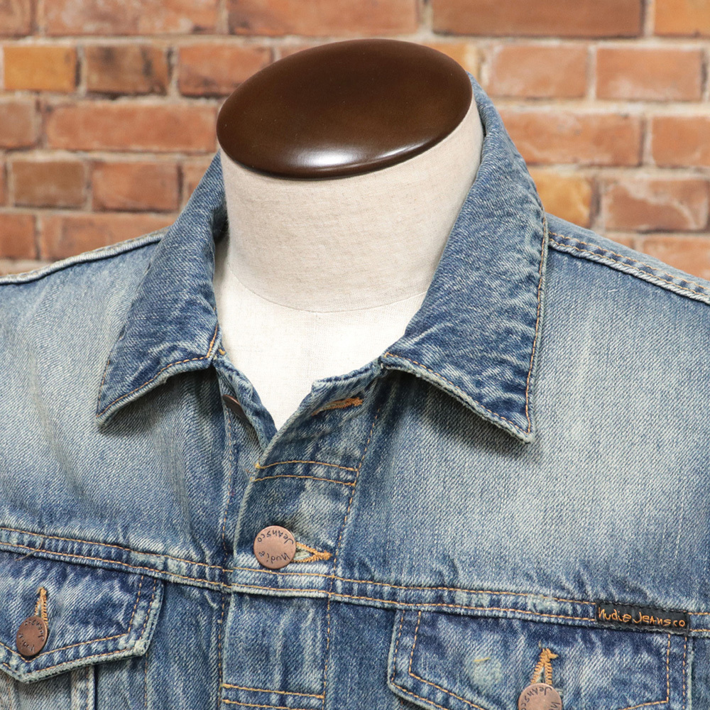 Yahoo!オークション - 1円/Nudie Jeans/Sサイズ/デニムジャケット JERR...