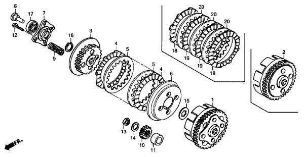 Yahoo!オークション - AC16 純正 L クランク カバー AC18 エイプ50 HC0...