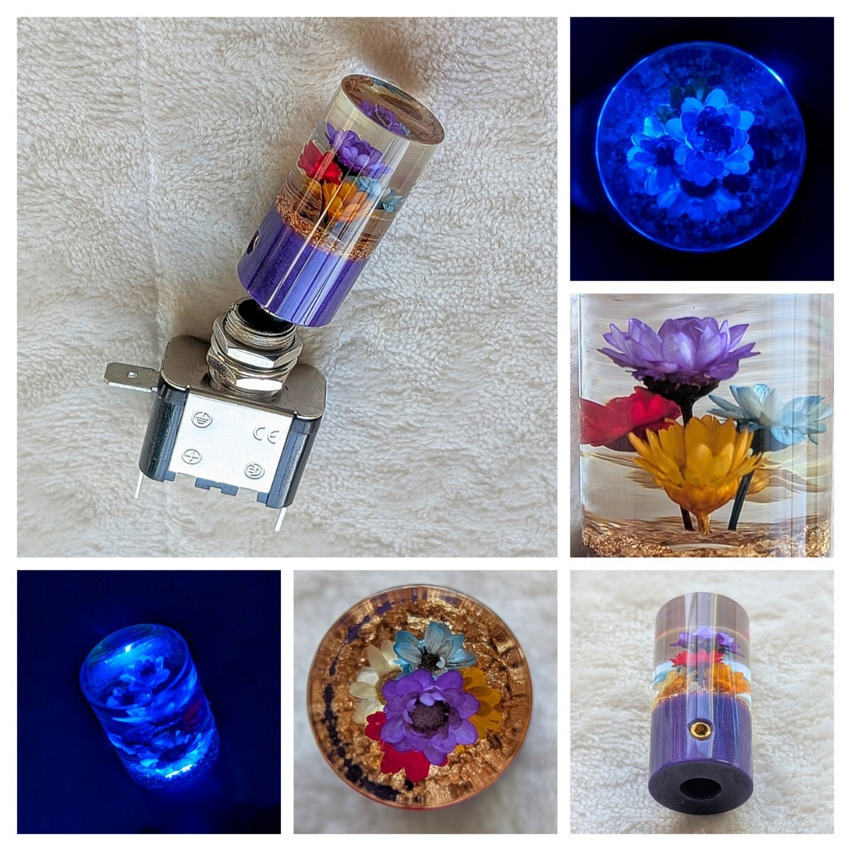 Yahoo!オークション - トグルスイッチ 水中花 ブルー LED 旧車 デコト...