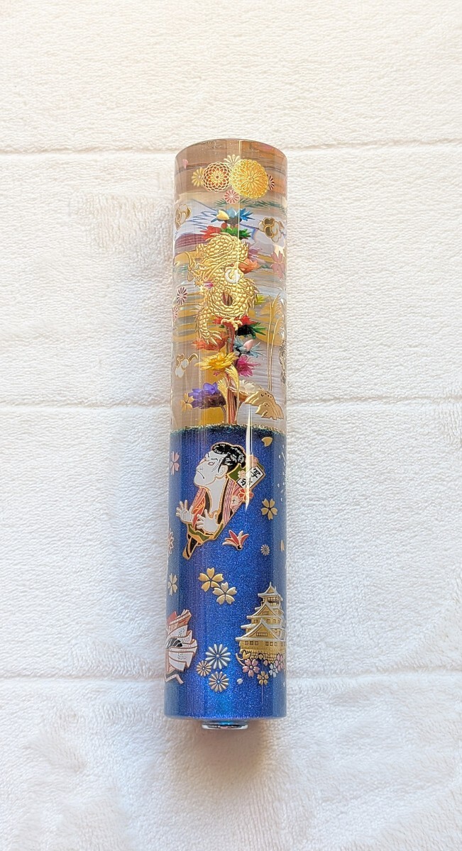 Yahoo!オークション - スカジャンノブ 水中花 前面デコノブ シフトノブ...