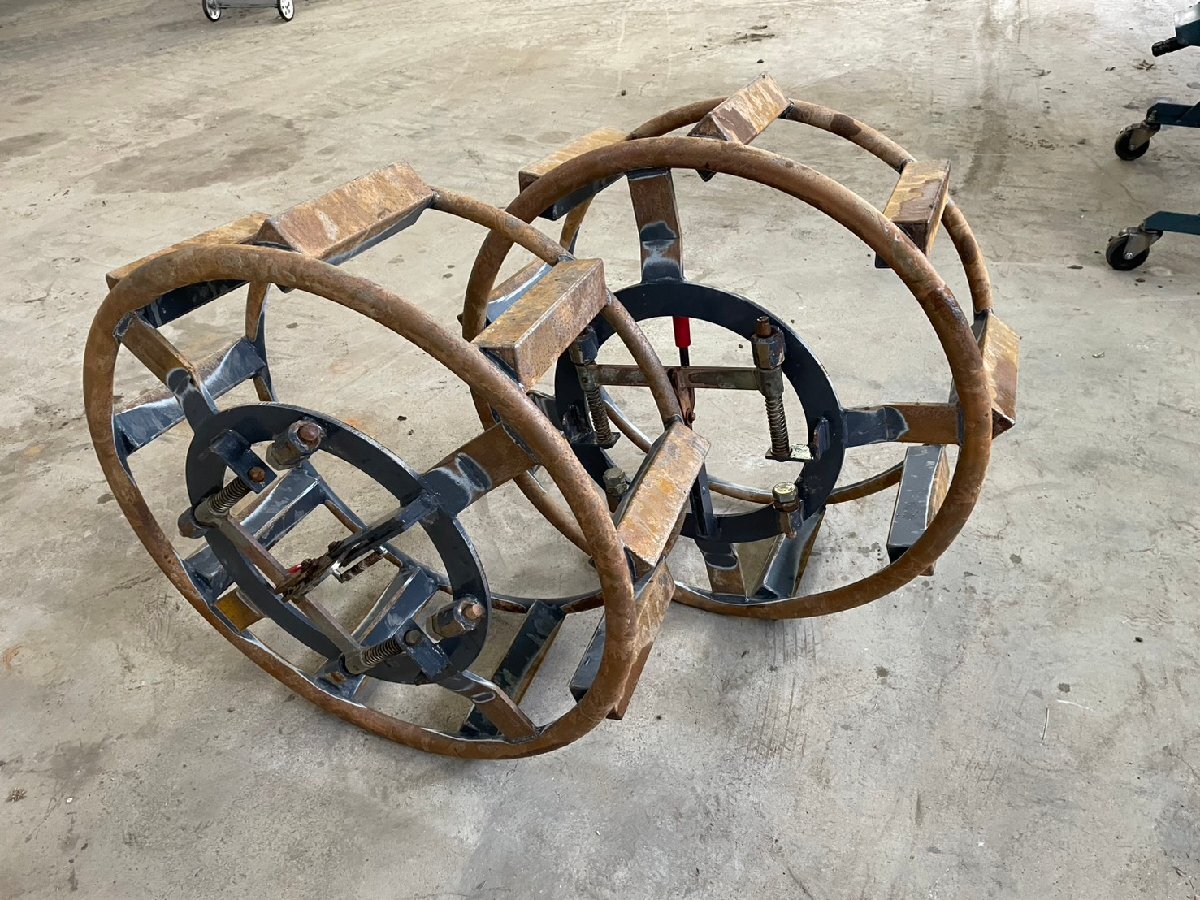 Yahoo!オークション - （岩手）トラクター用 鉄車輪 2本セット 接地幅 ...