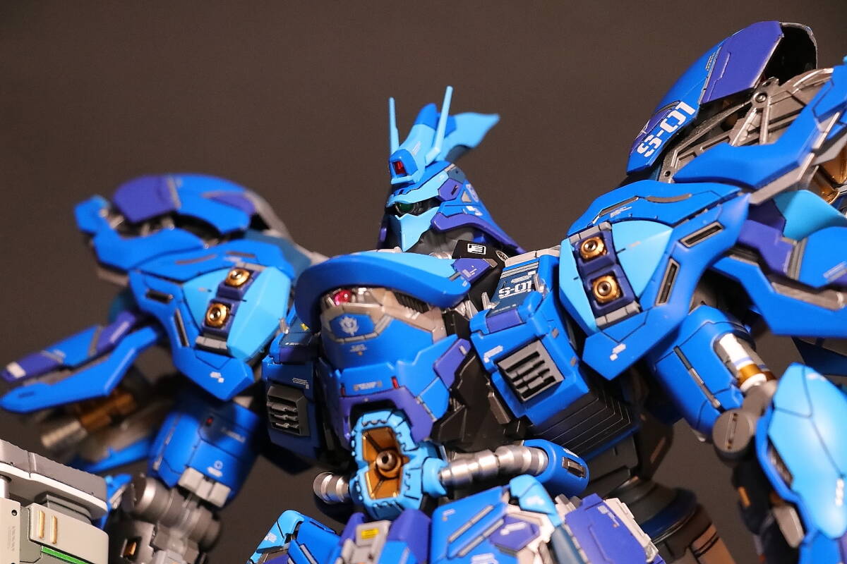 Yahoo!オークション - ガレージキット完成品 MG サザビーVer.Ka（ブル...