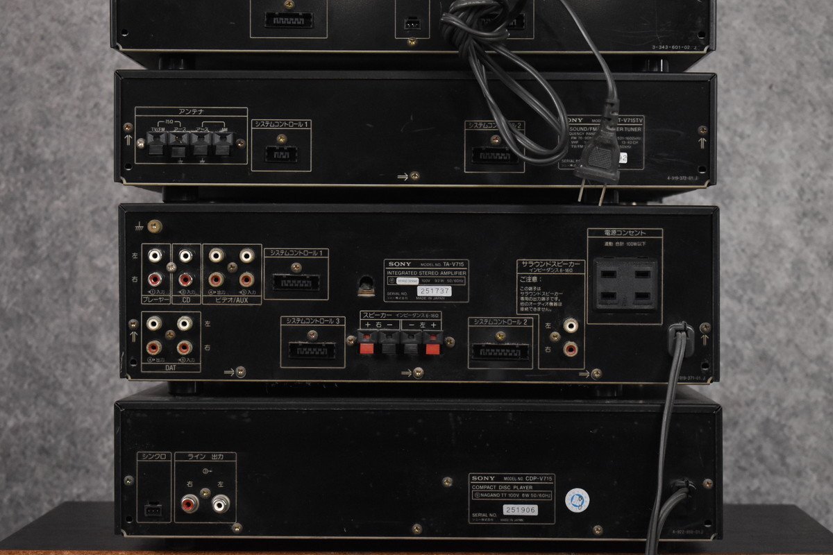 Yahoo!オークション - 【G】SONY PS-V705/SEQ-V715/TC-V715/ST-V715TV/...