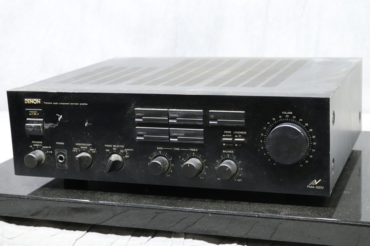 Yahoo!オークション - 【J】DENON PMA-500V プリメインアンプ デノン 3...