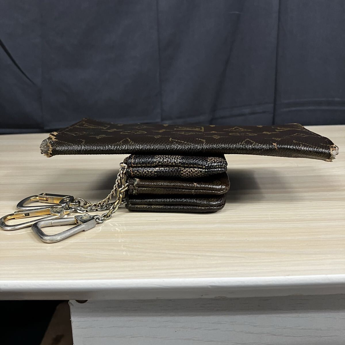 Yahoo!オークション - $LOUIS VUITTON ルイヴィトン 小物4点まとめ 長...