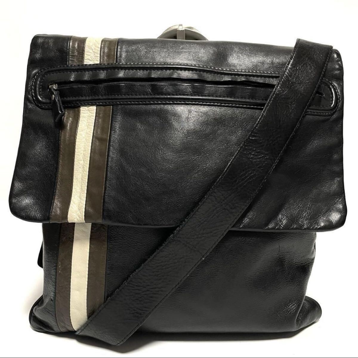 Yahoo!オークション - BALLY バリー トレインスポッティング レザー シ...