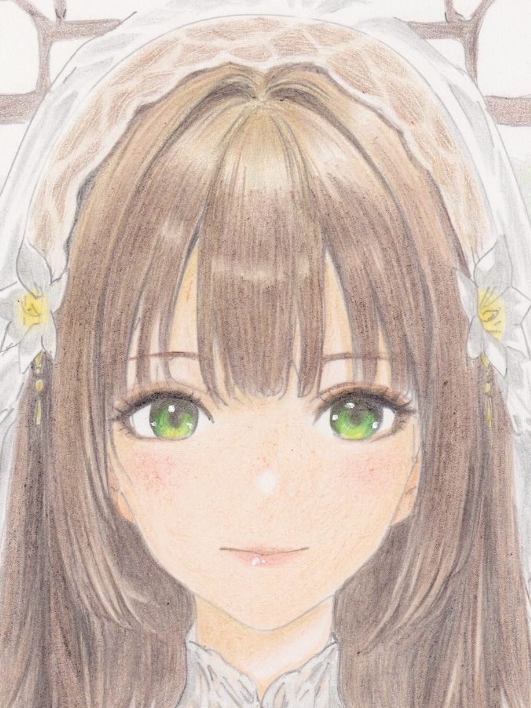 Yahoo!オークション - 手描き オリジナル 花嫁 ウェディング イラスト ...