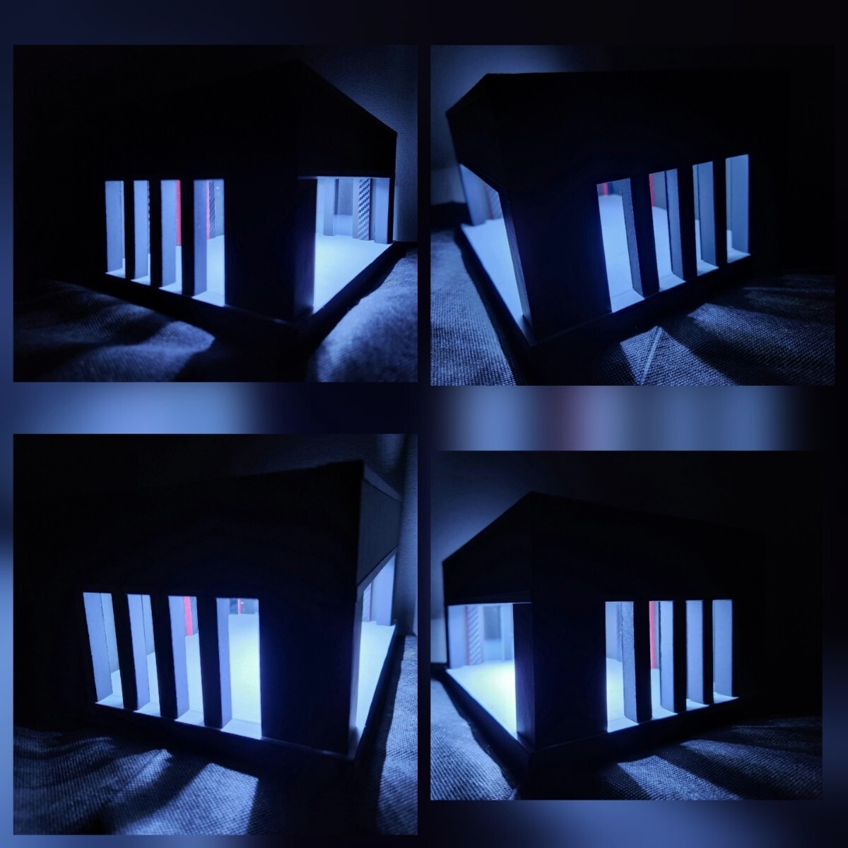 Yahoo!オークション - 1/43 4台展示可能 LED照明 USB電源 ミニカー ジ...