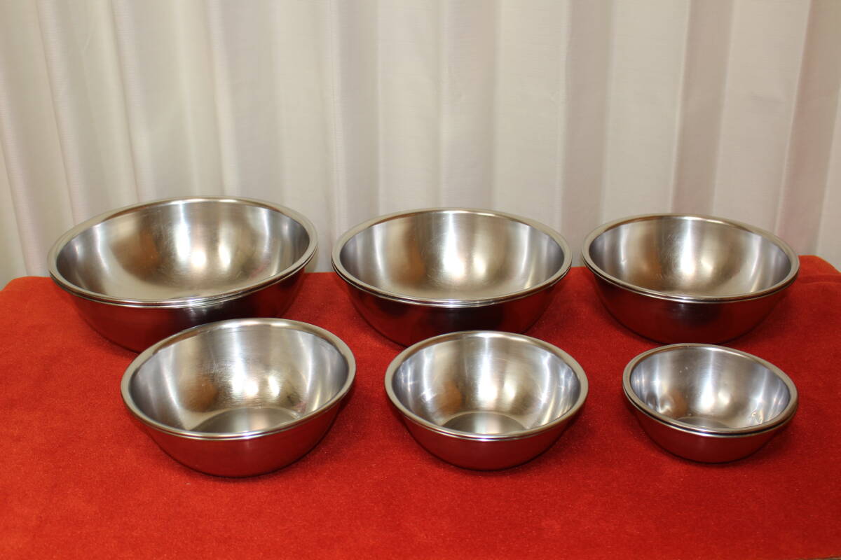 Yahoo!オークション - ステンレスボール 12個セット 30～15cm 業務...